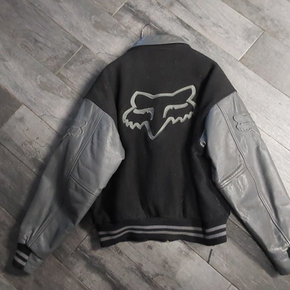 Fox | Jackets & Coats | Vintage Fox Racing Letterman Jacket Size Medium ...